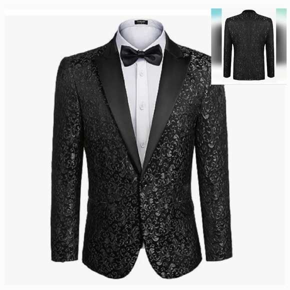 Coofandy | Suits & Blazers | Coofandy Mens Floral Blazer Suit Jacket ...